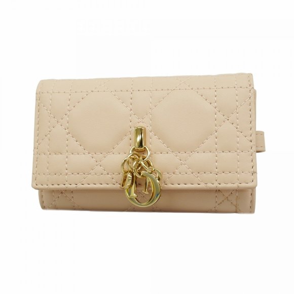Dior | Accessories | Christian Dior Key Case Cannage Leather Pink ...